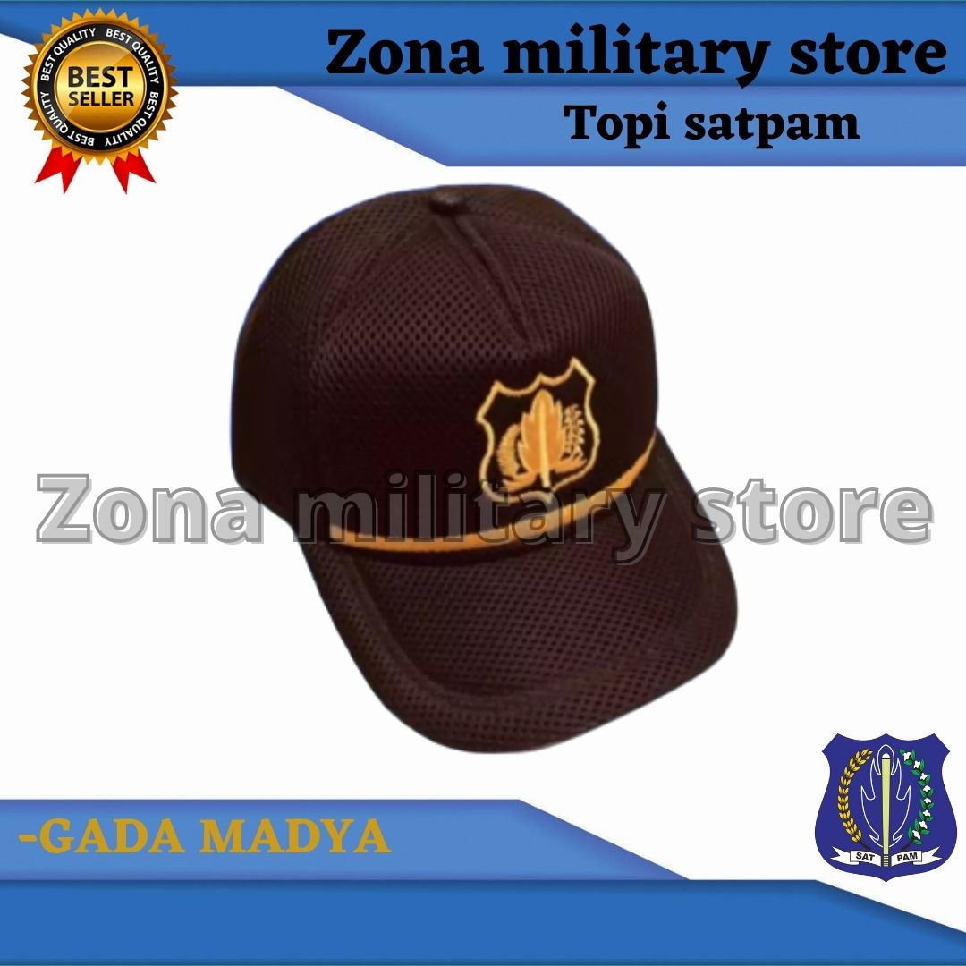Topi security satpam coklat terbaru gada pratama madya utama seragam ...
