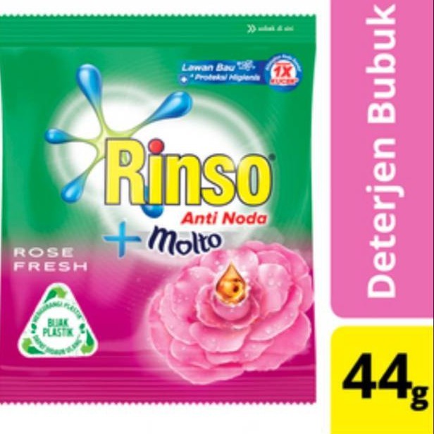 Rinso Molto Rose Fresh Deterjen [38g x 6 sachet] 1 Renteng | Lazada ...