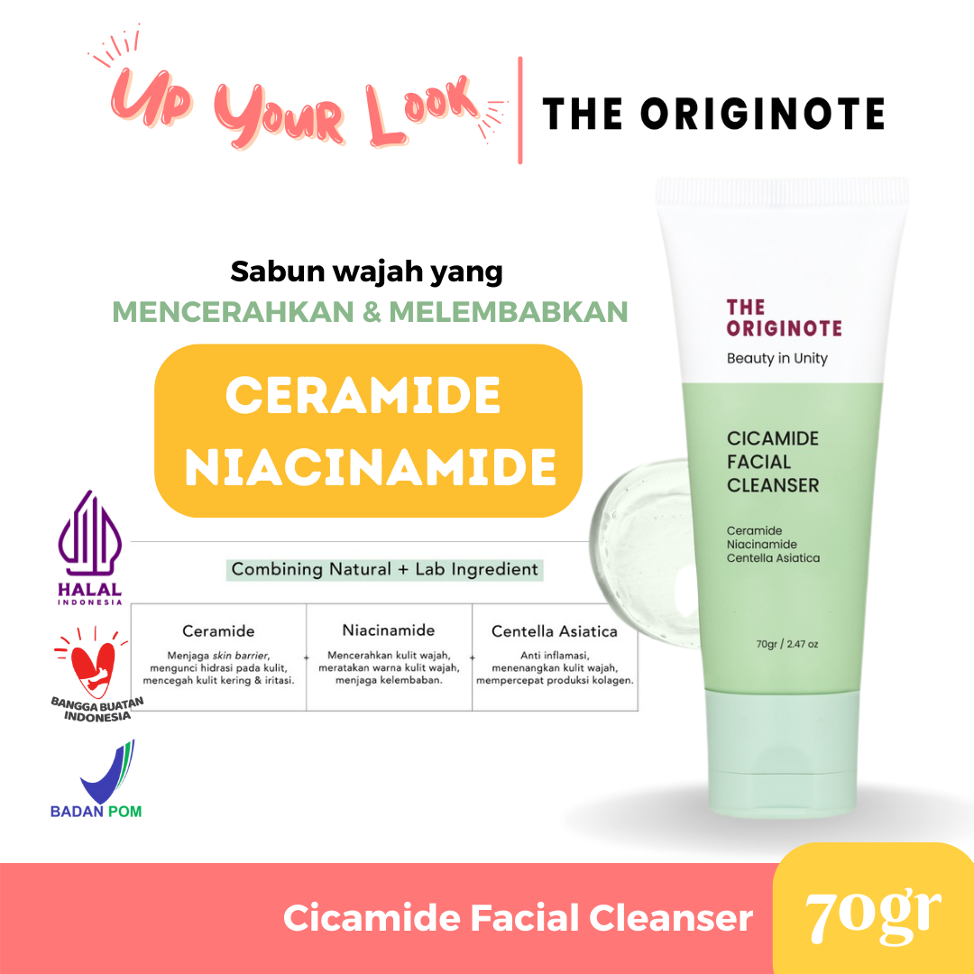 Up Your Look The Originote Cicamide Facial Cleanser wash sabun wajah ...