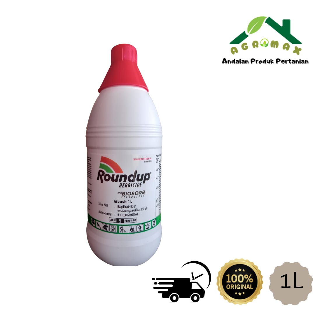 Roundup Biosorb 486SL 1L Herbisida Glisofat Pembasmi Rumput Dan Gulma ...