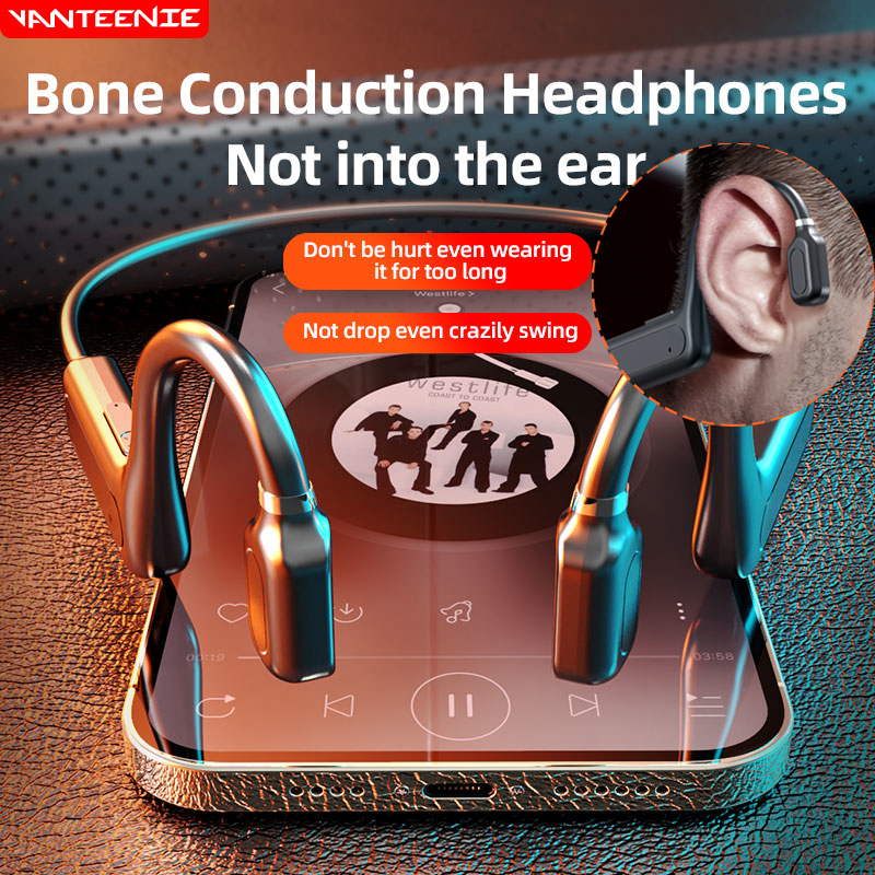 【Yiuu】2021ใหม่【ลงใน Ear】Wireless หูฟังบลูทูธ Conceptual กระดูกหูฟังคอน ...