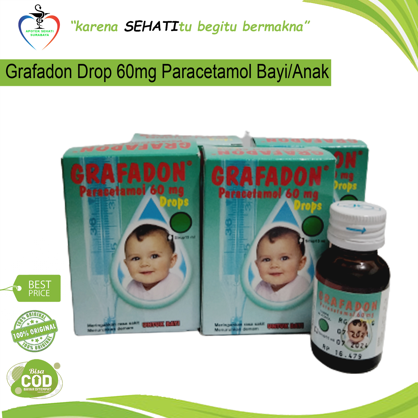 GRAFADON DROP PARACETAMOL ANALGESIK ANTIPIRETIK | Lazada Indonesia