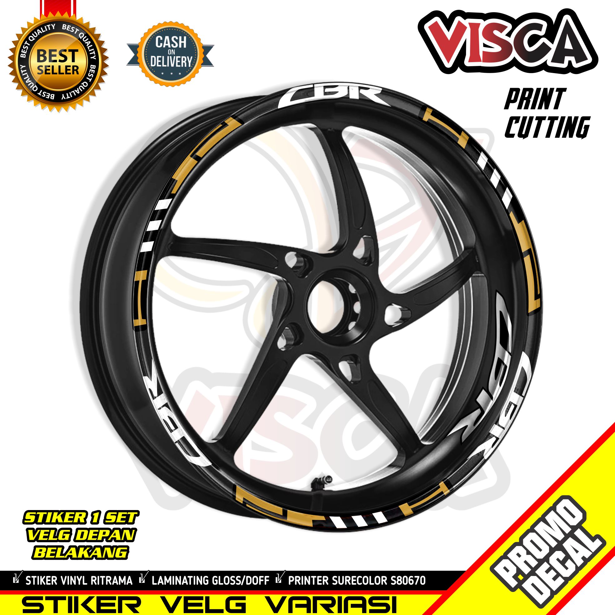 Stiker Velg List Velg Motor Stiker Velg CBR 150 R List Hitech | Lazada ...