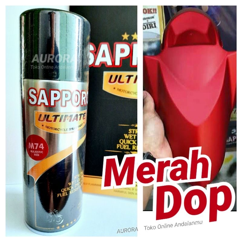 Pilox Sapporo Ultimate M74 Majestic Red Merah Doff 400ml Honda PCX ...