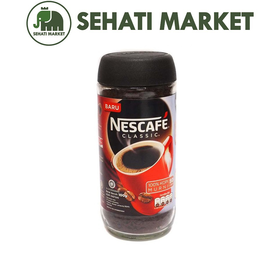 NESCAFE CLASSIC KOPI INSTANT BOTOL KACA ASEAN 100g | Lazada Indonesia