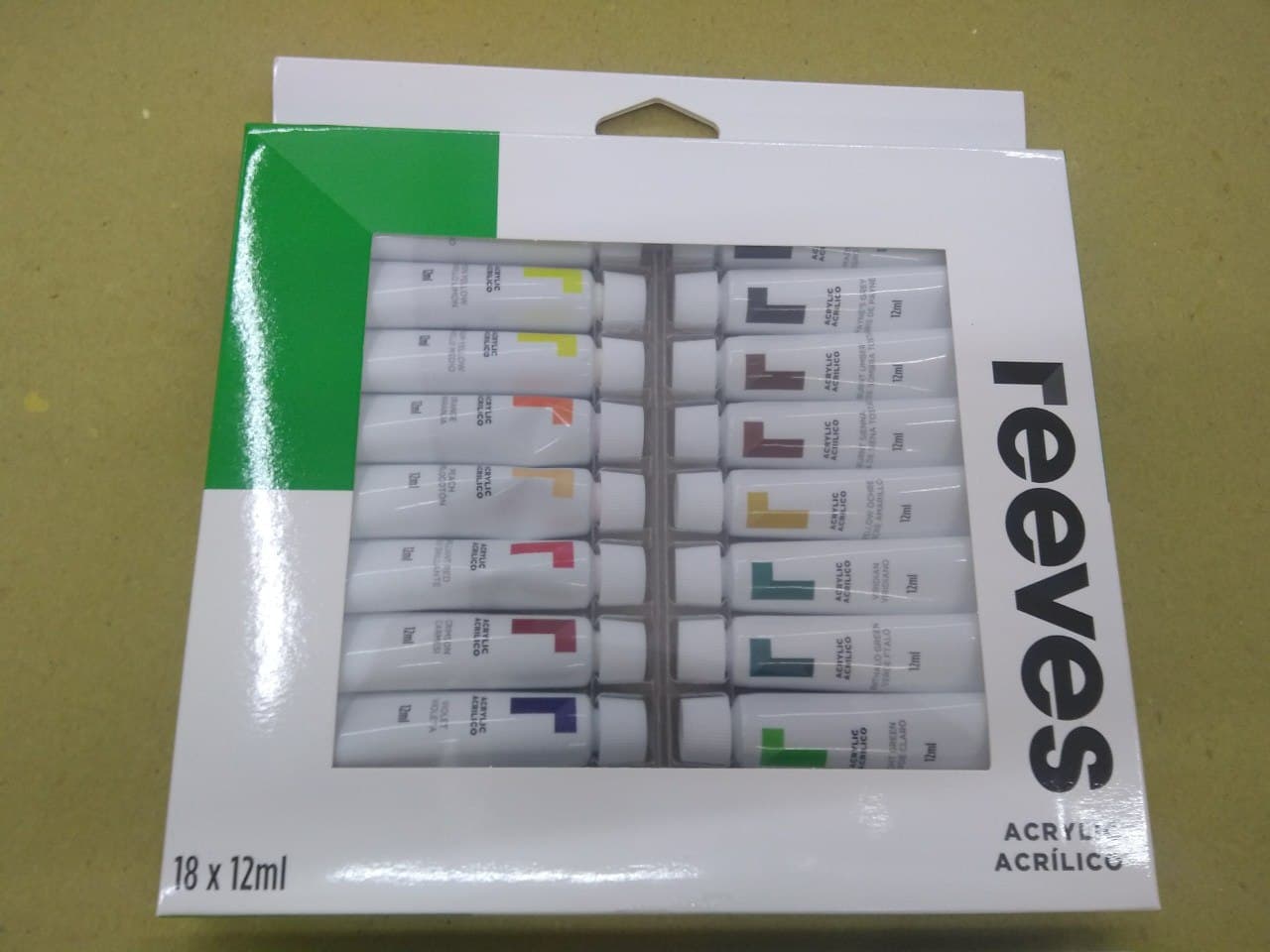 Reeves Acrylic Paint Set 18 x 10 ml | Lazada Indonesia