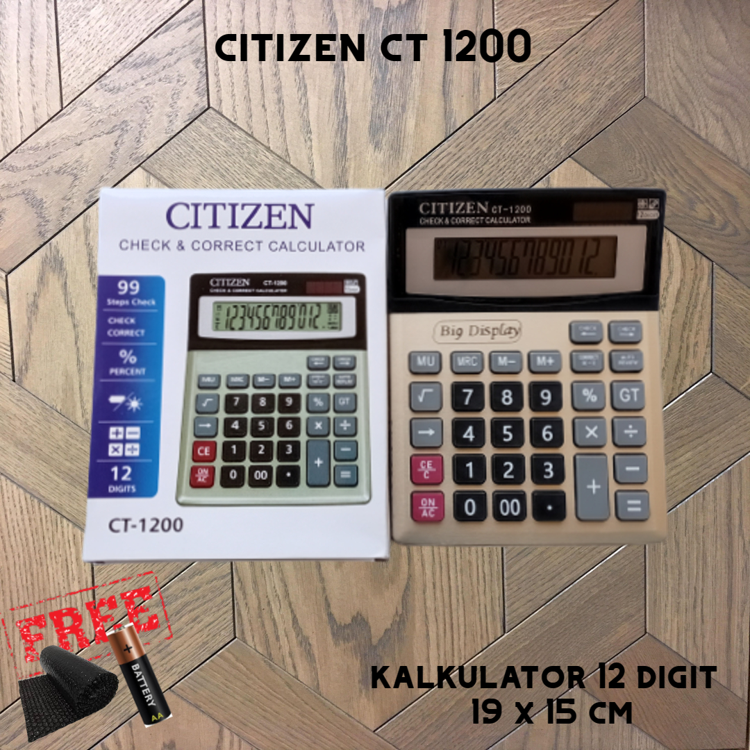 Kalkulator Besar Dagang Pasar Sekolah Kantor Pabrik Display 12 Digit ...