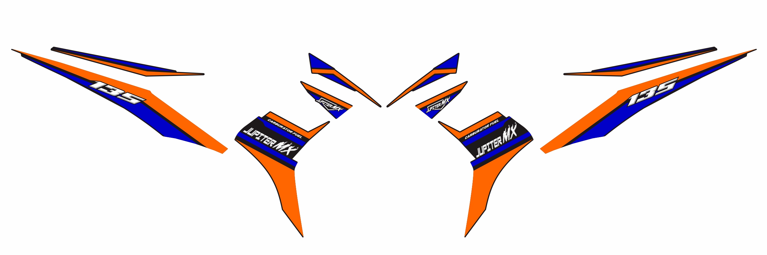 Striping Jupiter MX 135 Old Simpel Custom Model Terbaru | Lazada Indonesia