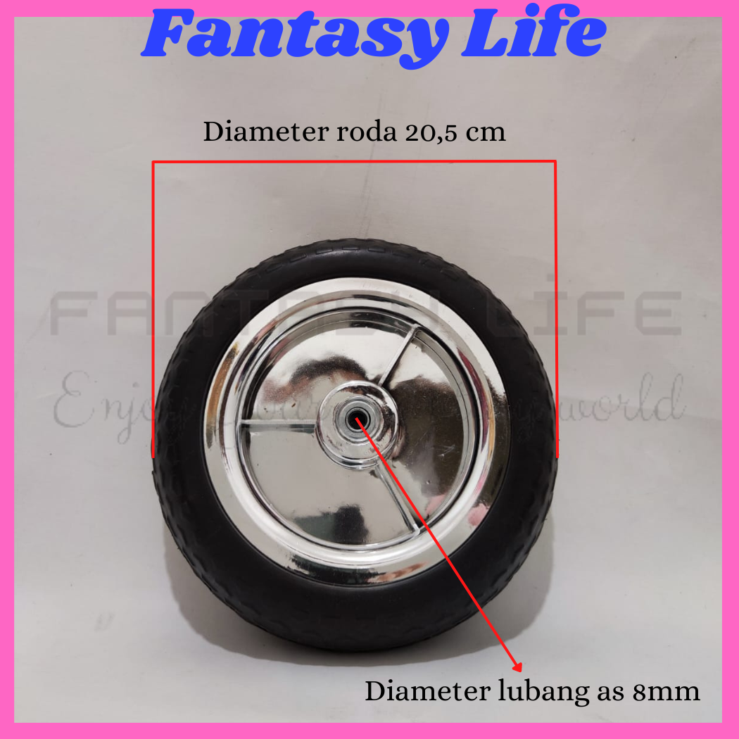 Ban depan atau belakang warna silver sepeda roda tiga genio aviator ...