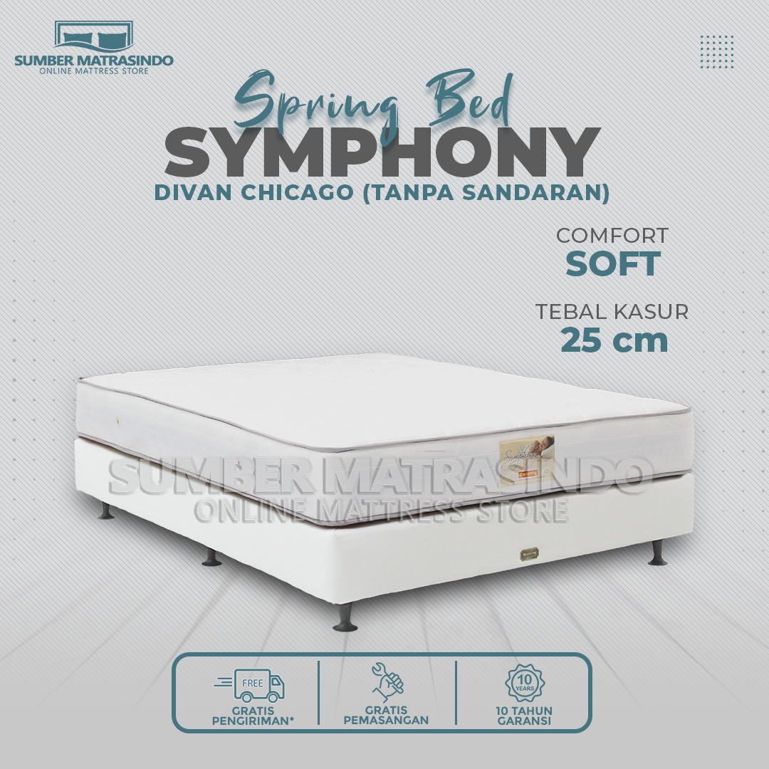 Spring Bed Musterring Kasur Symphony Dipan & Sandaran Chicago FULL SET ...