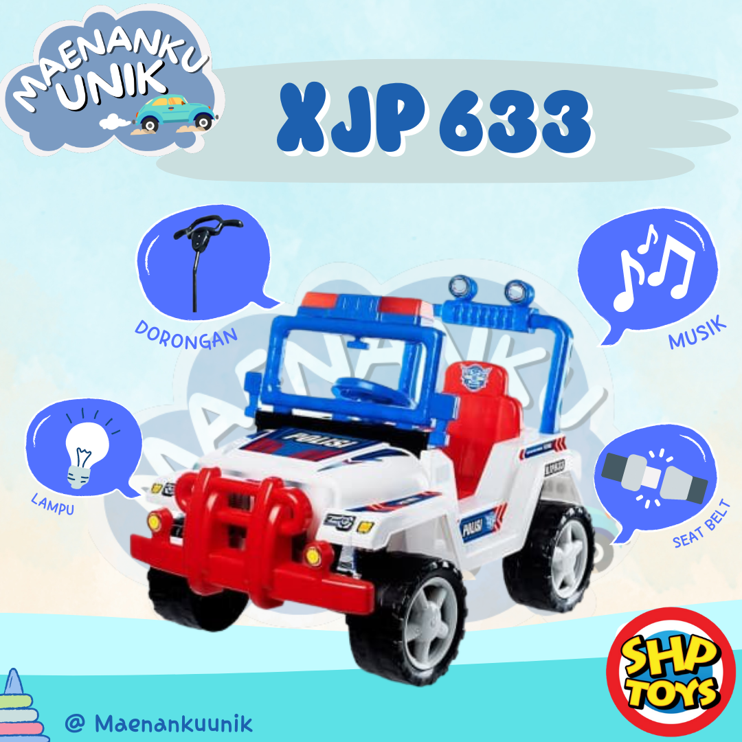 Mainan Anak Mobil Mobilan Jeep Polisi duduk Dorong Police Car XJP 633 | Lazada Indonesia