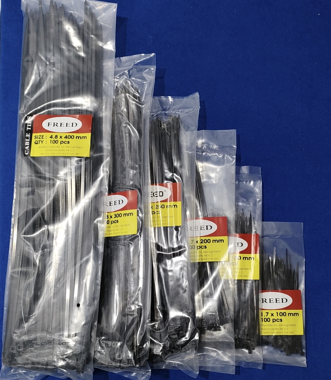 Kabel Ties Cable Tie ukuran besar 20cm 25cm 30cm 40cm Kabel Tis Besar ...