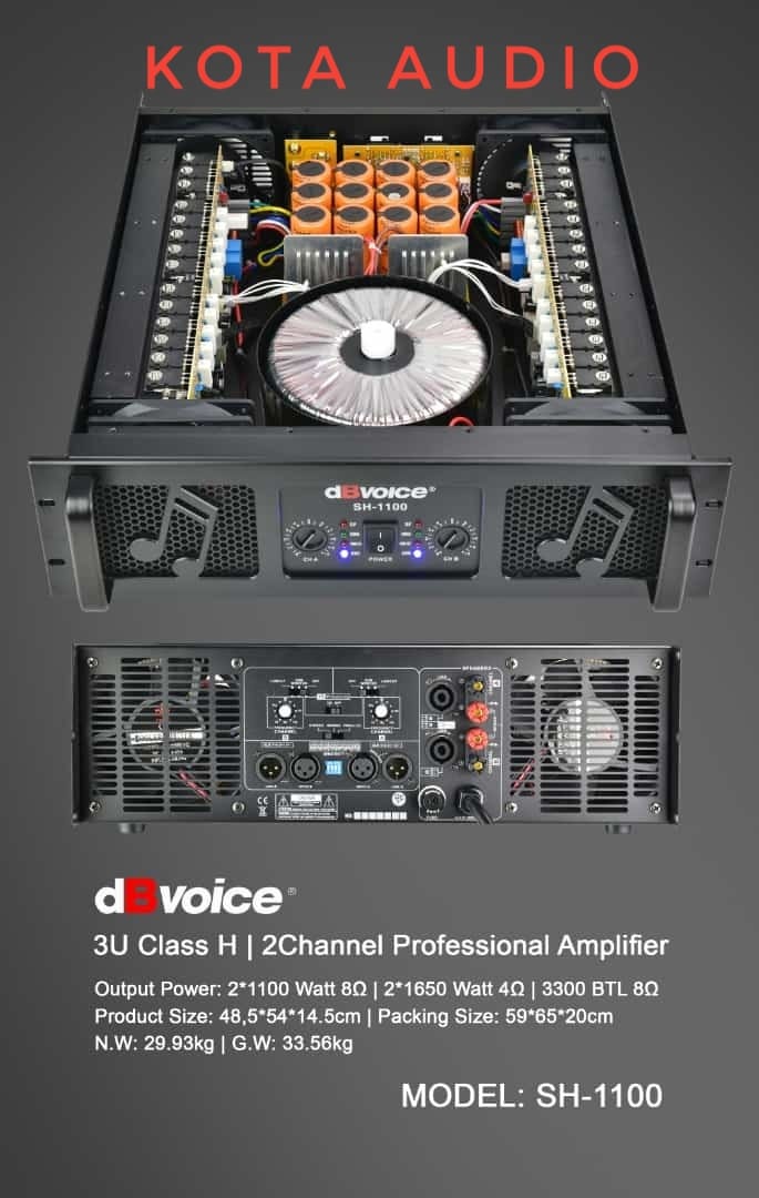 Power Amplifier Db Voice Sh1100 Original Ampli Class H Dbvoice Sh 1100 | Lazada Indonesia