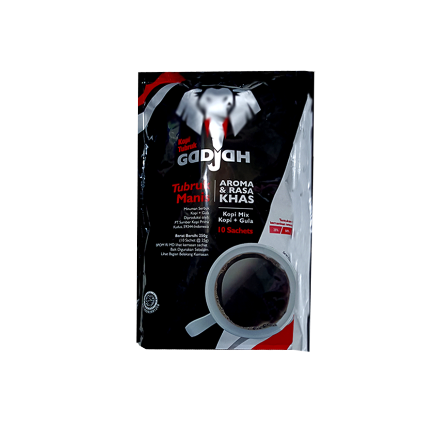 Kopi Tubruk Gadjah Aroma Dan Rasa Khas Kopi Dan Gula 10 Sachet 250 Gram | Lazada Indonesia