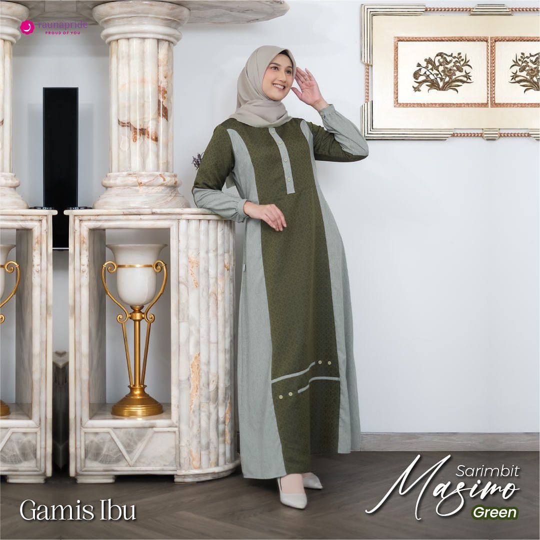 Baju Keluarga RAUNAPRIDE 2024 Sarimbit Lebaran Mewah Masimo Green ...