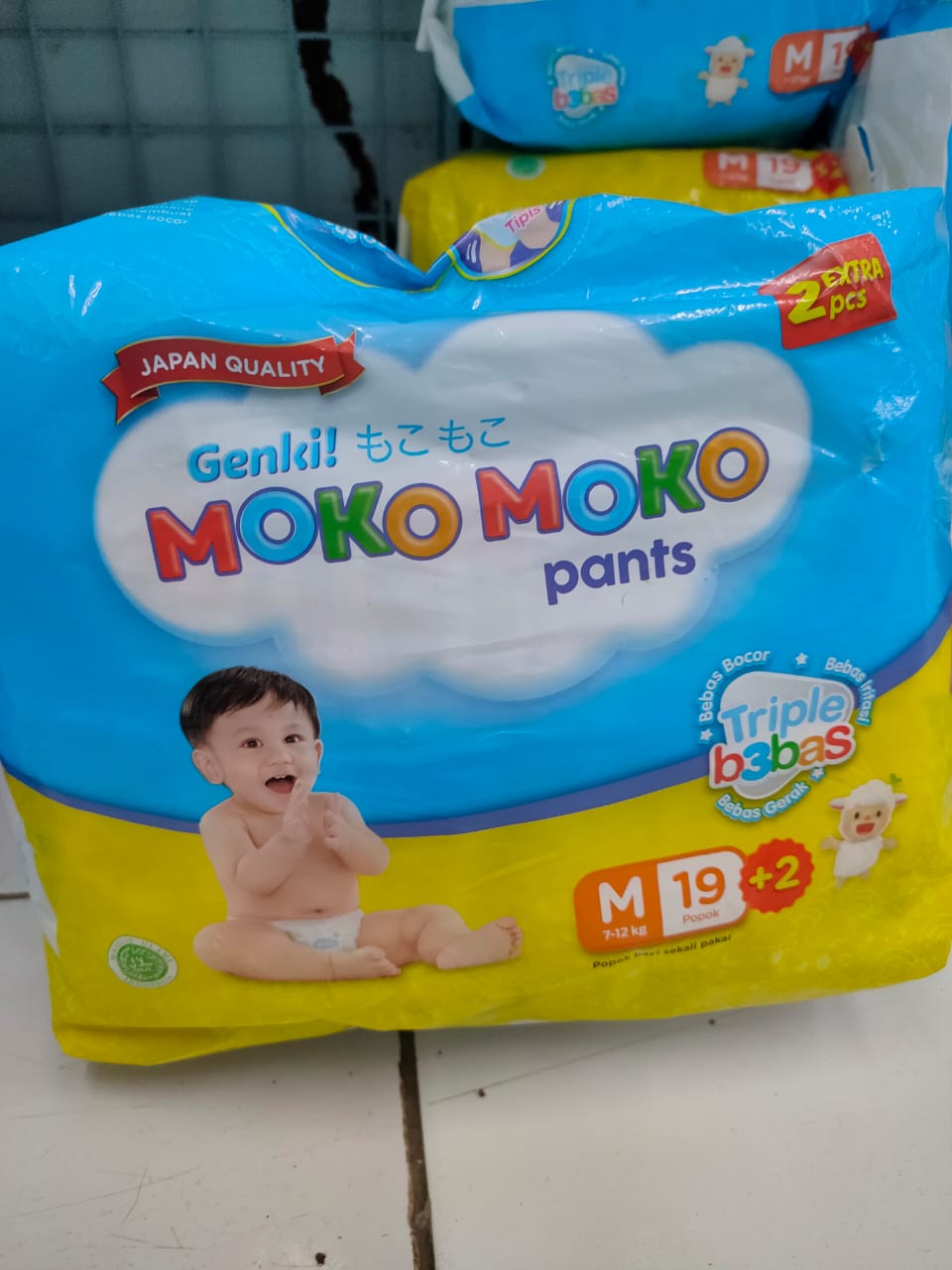 GENKI MOKO MOKO PANTS PAMPERS TIPE CELANA UKURAN M19+2 | Lazada Indonesia
