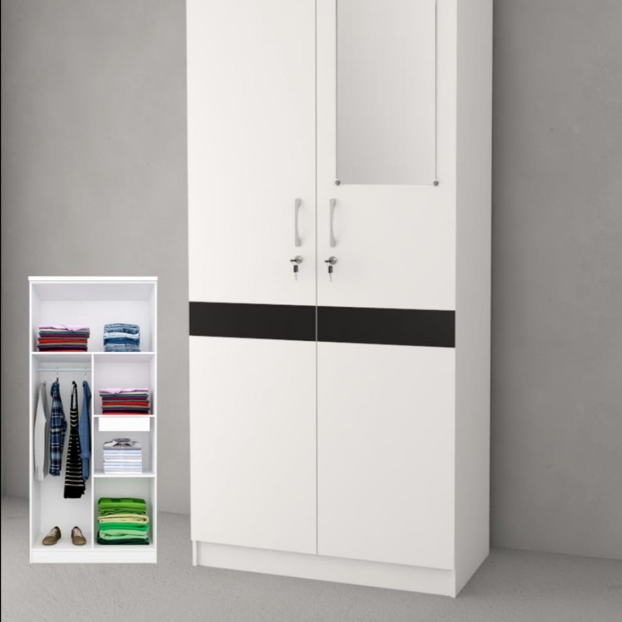 Lemari Pakaian KEA PANEL WDM 12.180 WL | Lazada Indonesia