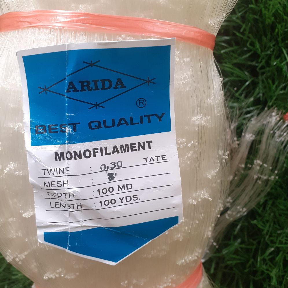 Jaring ikan arida 3 inch 030 lebar 100 md panjang 100 yard tate ori arida | Lazada Indonesia