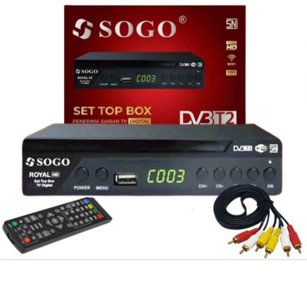 SOGO ROYAL Set Top Box TV Digital DVB T2 Penerima Siaran Full HD ...