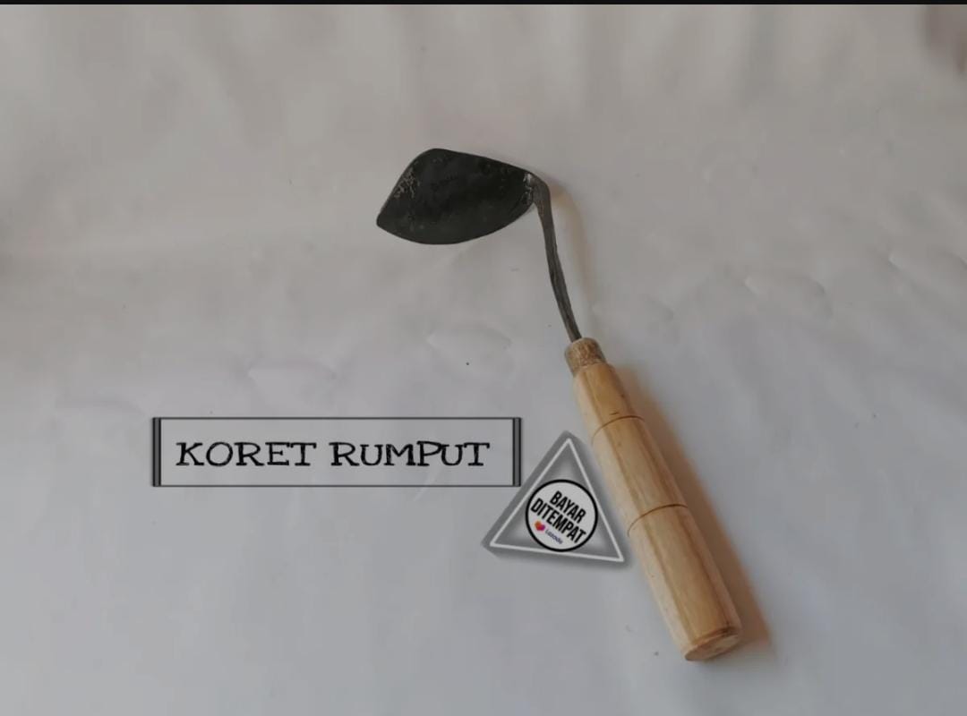 Cangkul Kecil Mini / KORET RUMPUT - Model Samping Gagang Kayu Serbaguna ...