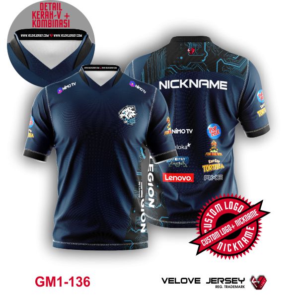 JERSEY Gaming Esports Baju Gaming baju game baju evos esport free fire ...