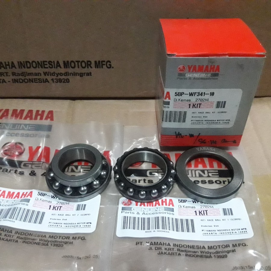 Ball Race Kit Komstir Mangkok Stang Scorpio Yamaha 5BP-WF631-10 ...