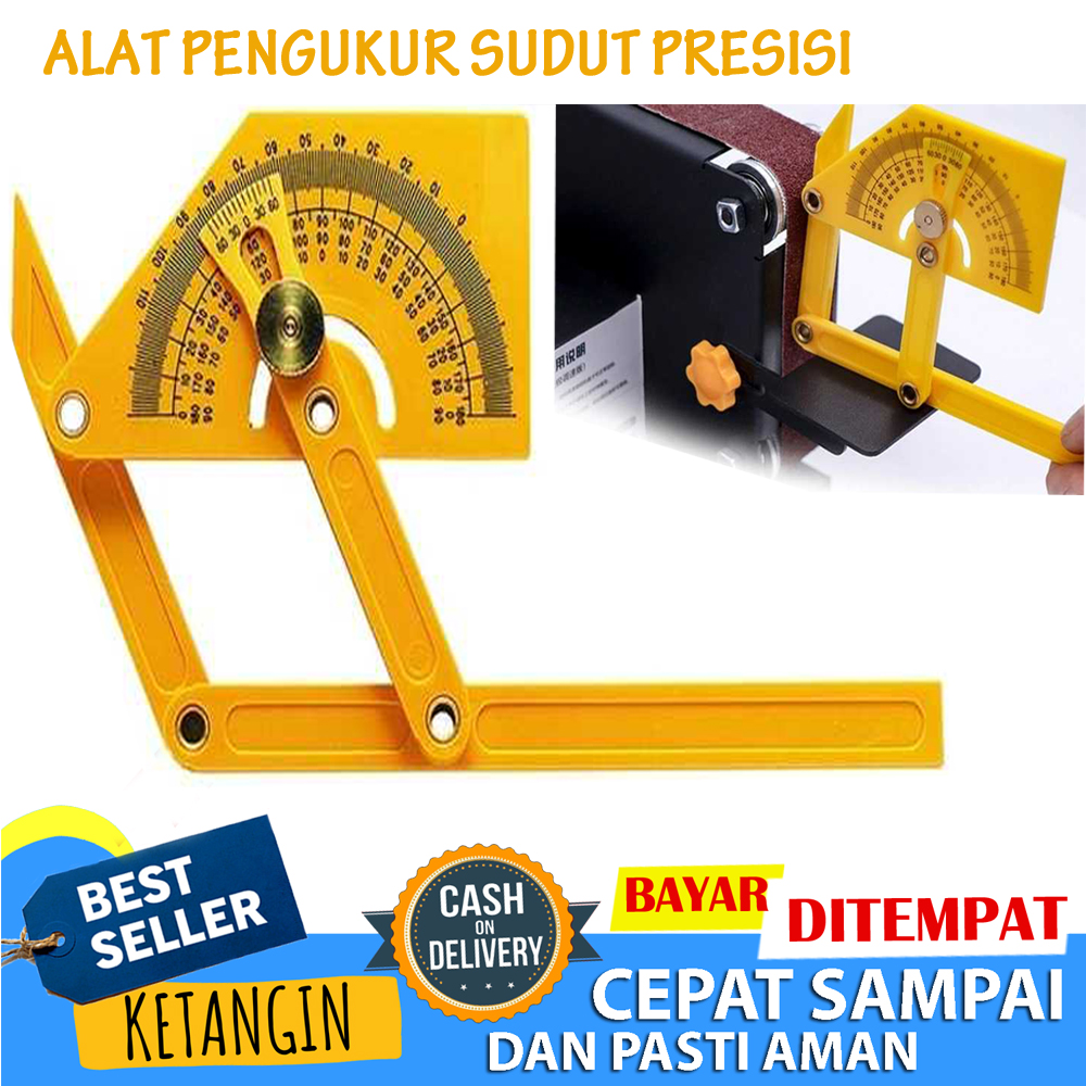 Alat Ukur Kayu Busur Derajat Pencari Sudut Alat Pertukangan Bingkai ...