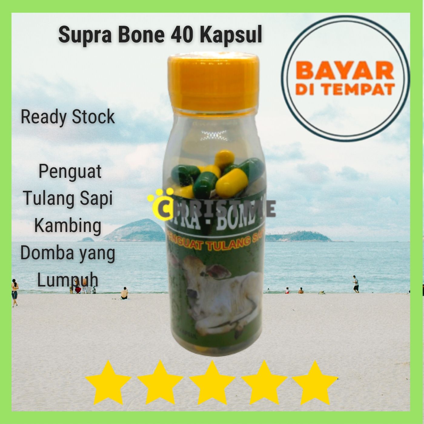 Supra Bone 40 Capsul Original - Penguat Tulang Sapi Kambing Domba yang ...