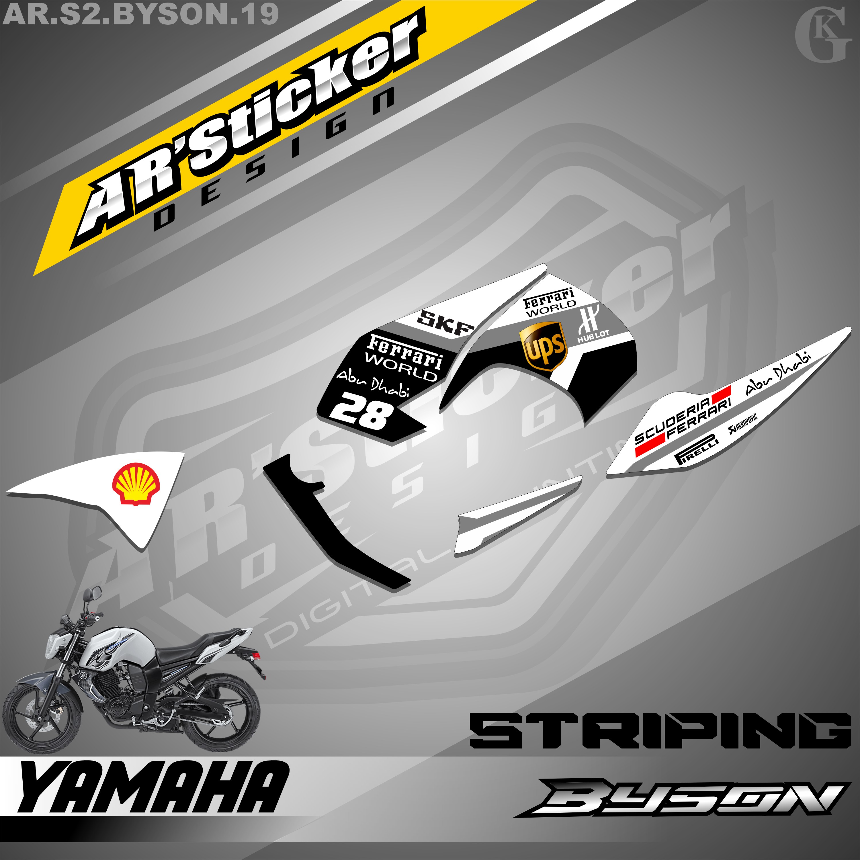 Sticker Striping Byson - Stiker Motor Yamaha BYSON List Variasi ...