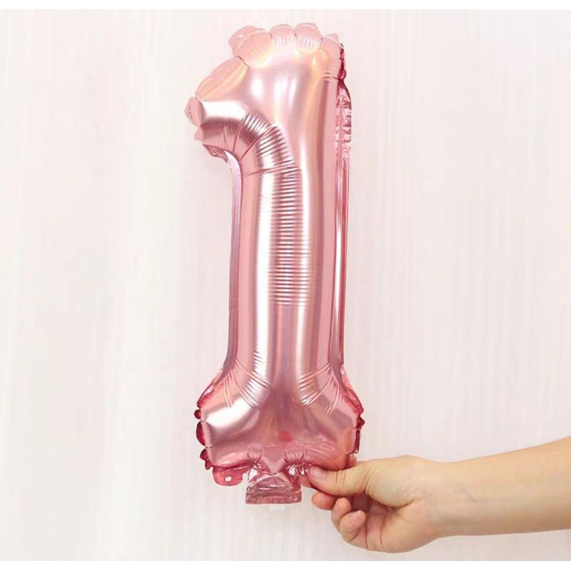 BALON ANGKA ROSEGOLD 40CM / BALON FOIL ANGKA 40CM | Lazada Indonesia