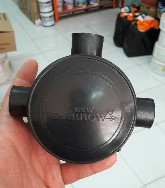 Tee Dus listrik 3/4" hitam cabang 3 ARROW | Lazada Indonesia