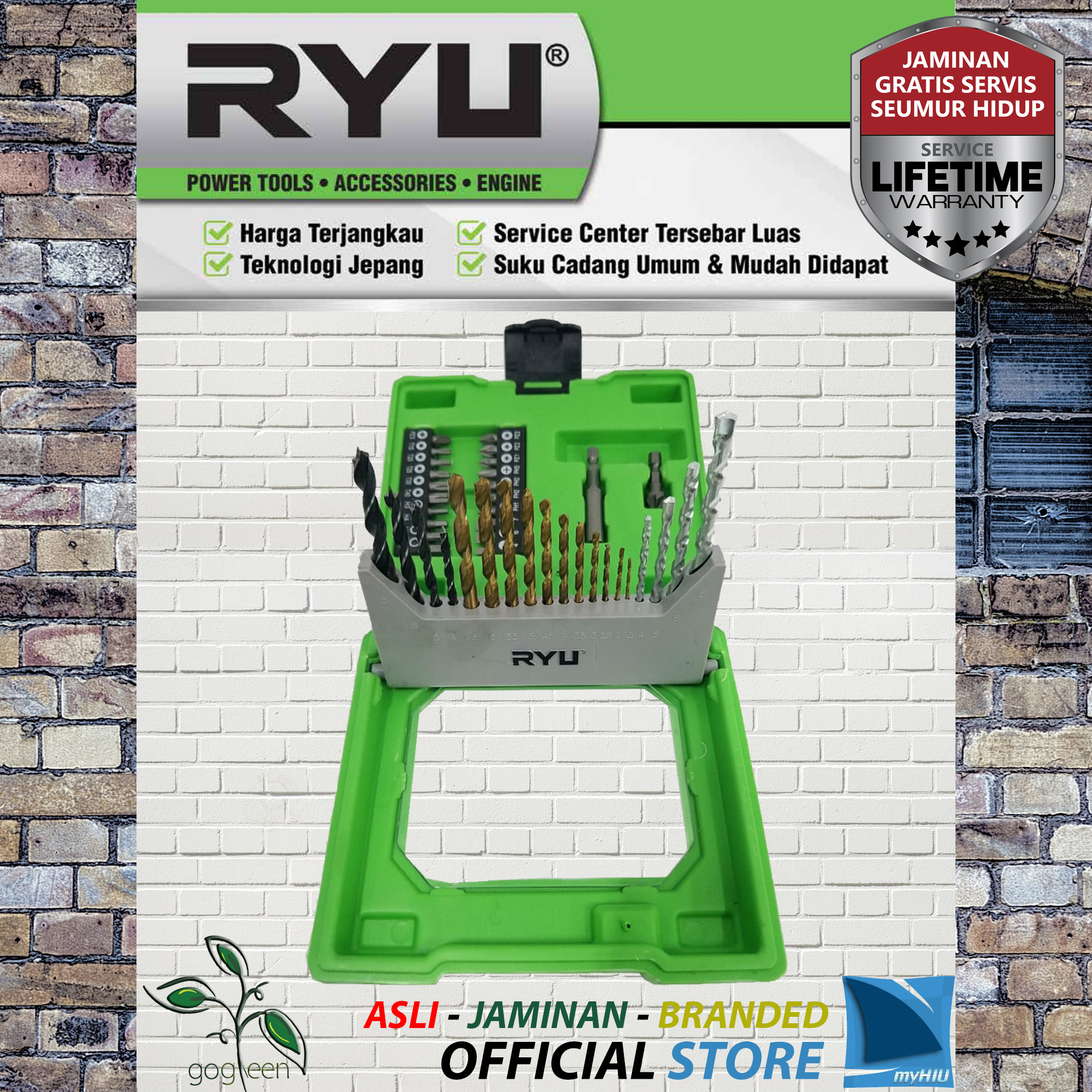 Set Mata Bor Kombinasi Isi 41 pcs BMC - All Purpose Drill Bit Set RYU ...