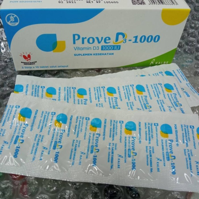 prove d3 1000 iu vitamin d box isi 30 tablet (Z5X6) vitamin d3 untuk ...