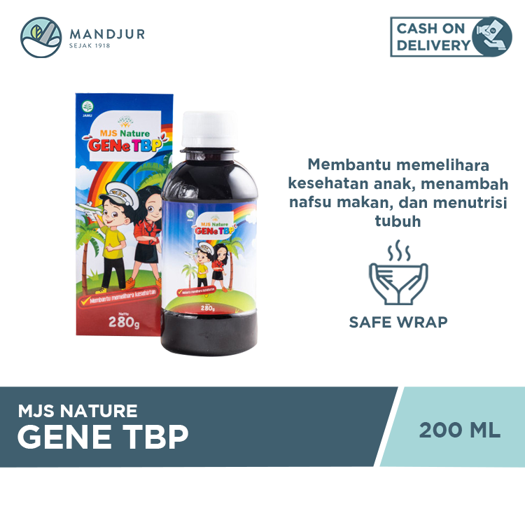 MJS Nature GENE TBP 200 ML - Multivitamin Pertumbuhan Anak | Lazada ...