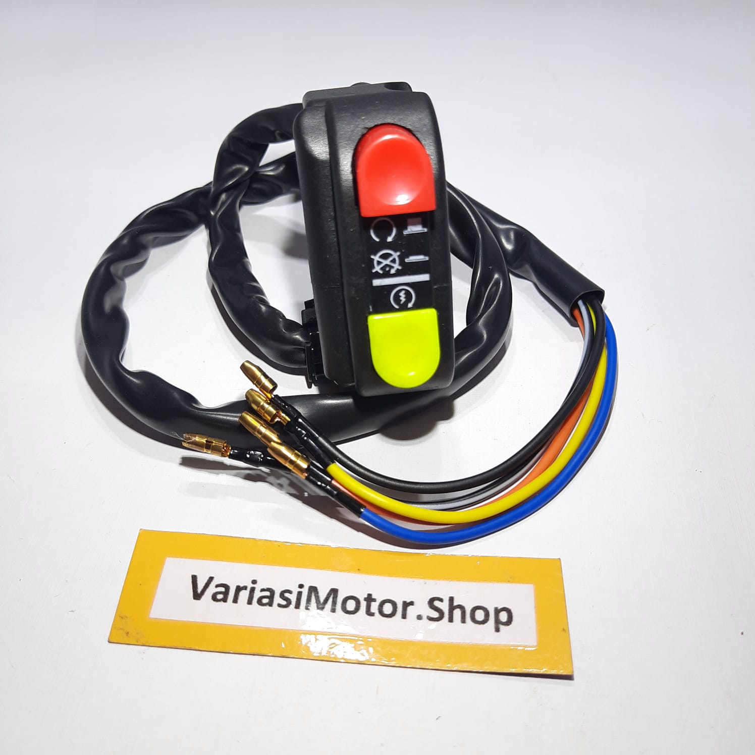 Sakral Kanan Motor Saklar On Off Plus Starter Tombol Merah Kuning ...