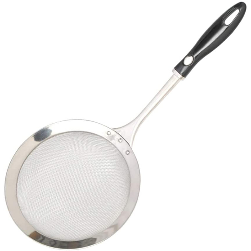 Stainless Steel Mesh Skimmer Strainer Wire Sieve Sifter Strainer Ladle ...