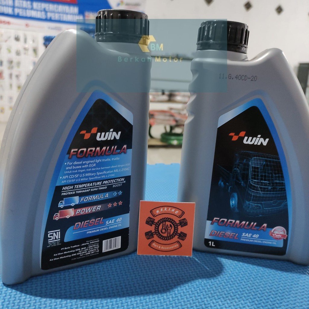 Oli Mesin WIN Formula Diesel SAE 40 API CD SF 1l | Lazada Indonesia