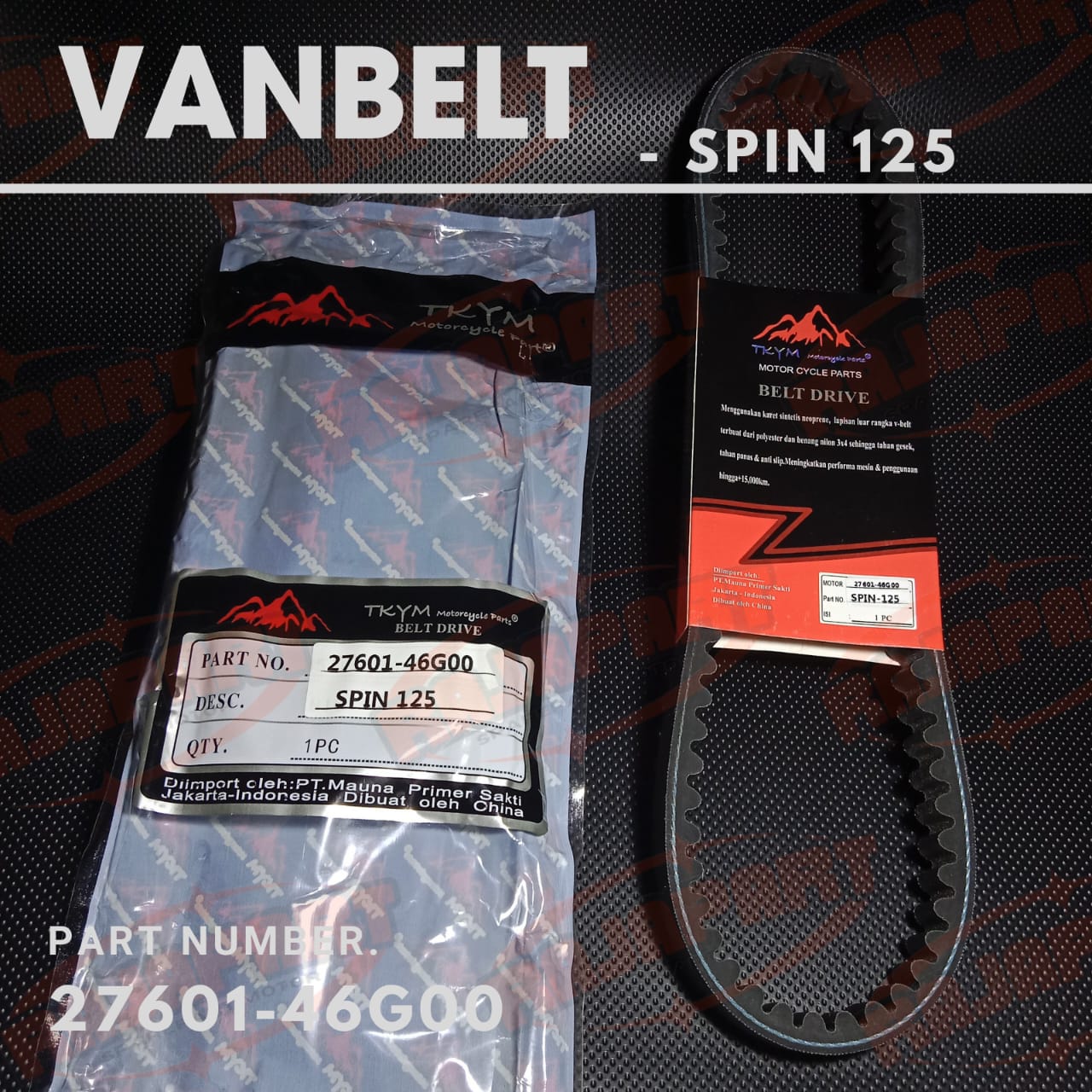 Vanbelt Vanbel Vbelt V-Belt Fanbel Spin 125 Skywave Skydrive Hayate ...