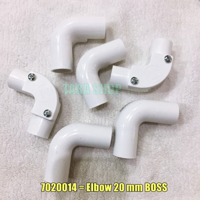 KNEE/ELBOW PIPA CONDUIT 20MM PUTIH merk BOSS - 7020014 | Lazada Indonesia