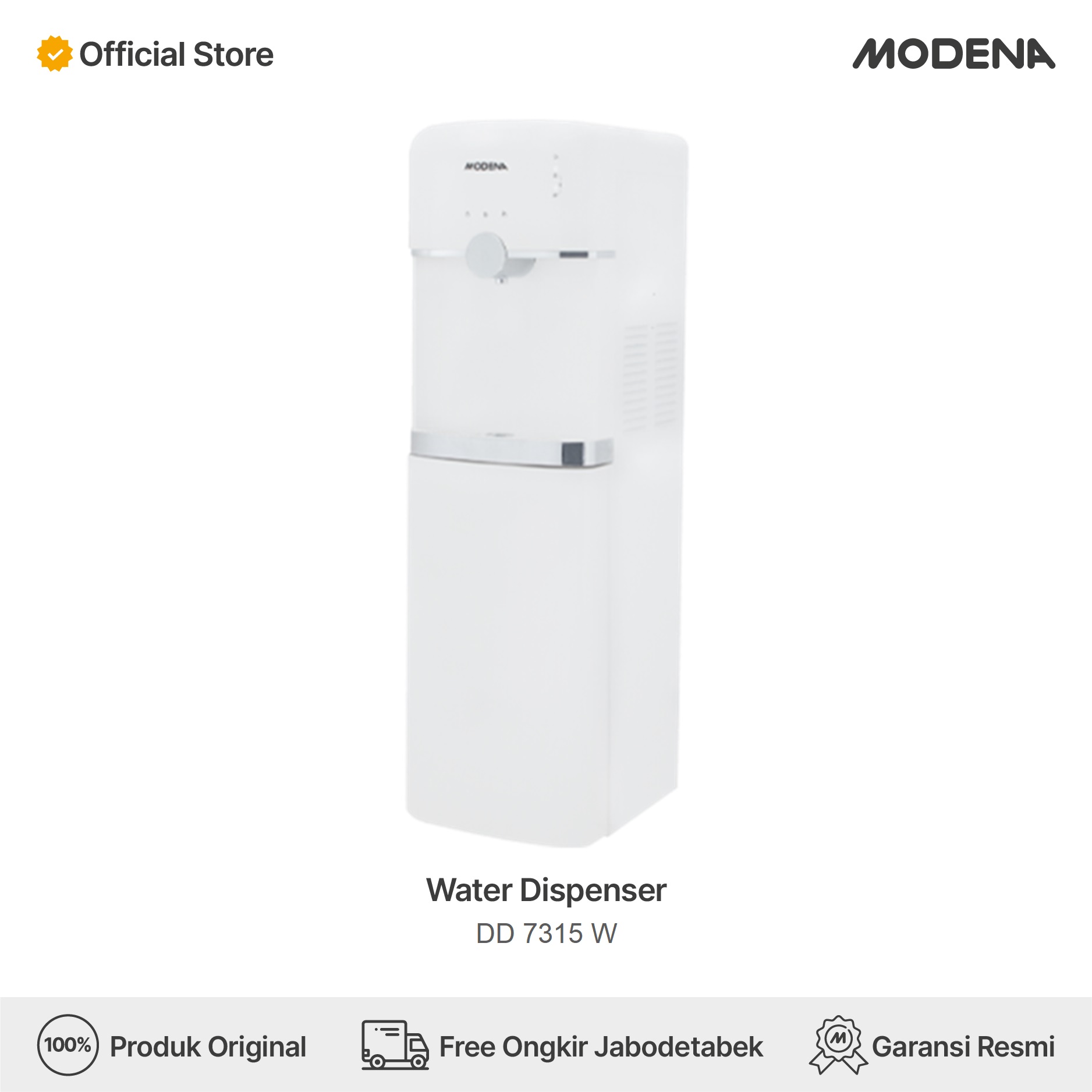 MODENA Water Dispenser - DD 7315 W (Galon Bawah) | Lazada Indonesia
