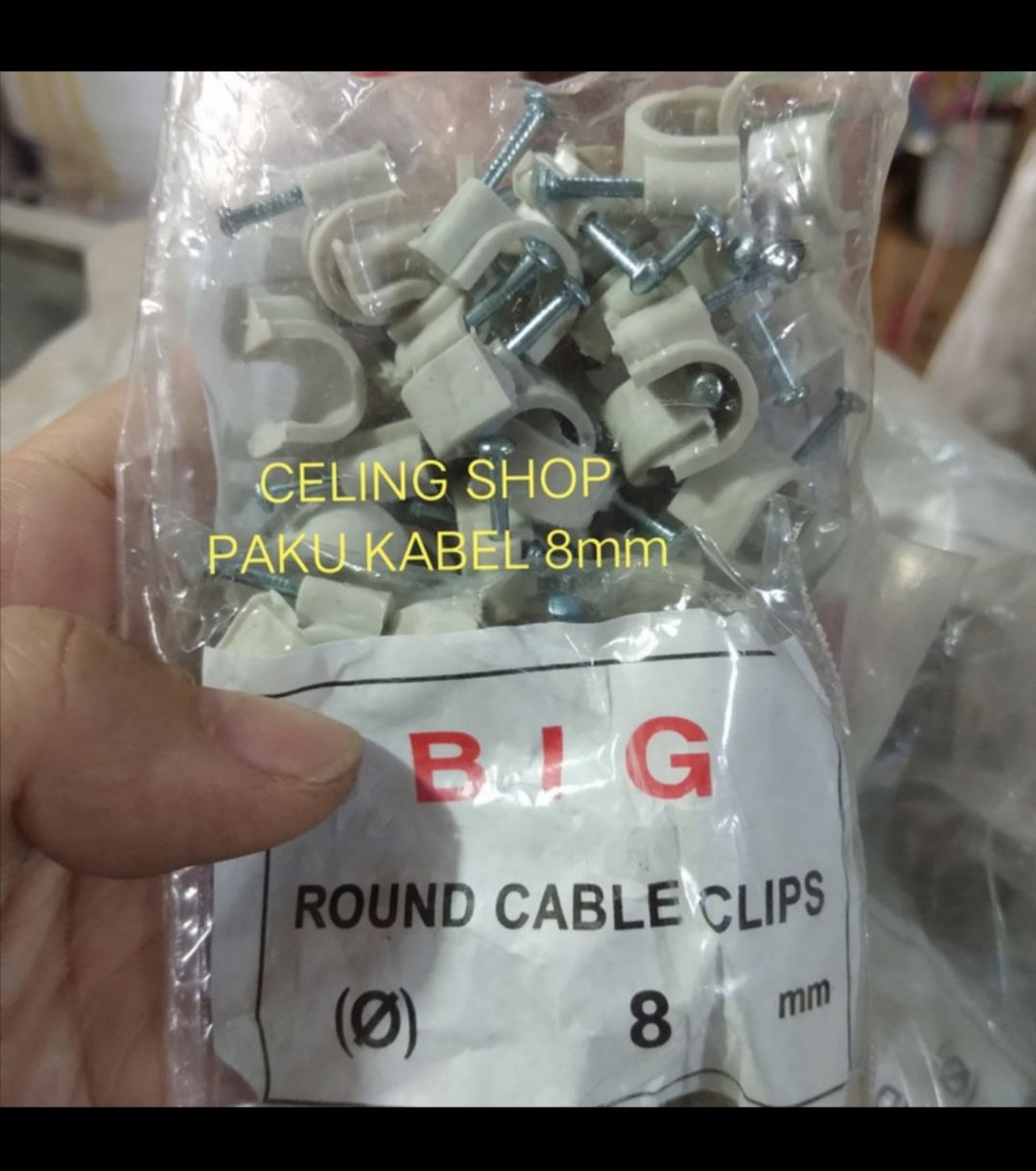 paku CLAM 8mm klem kabel listrik kecil murah | Lazada Indonesia