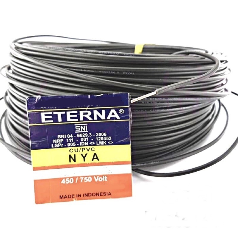 Kabel ETERNA NYA 1x2,5 mm Kabel Listrik Tembaga Kuningan Panjang 50 ...