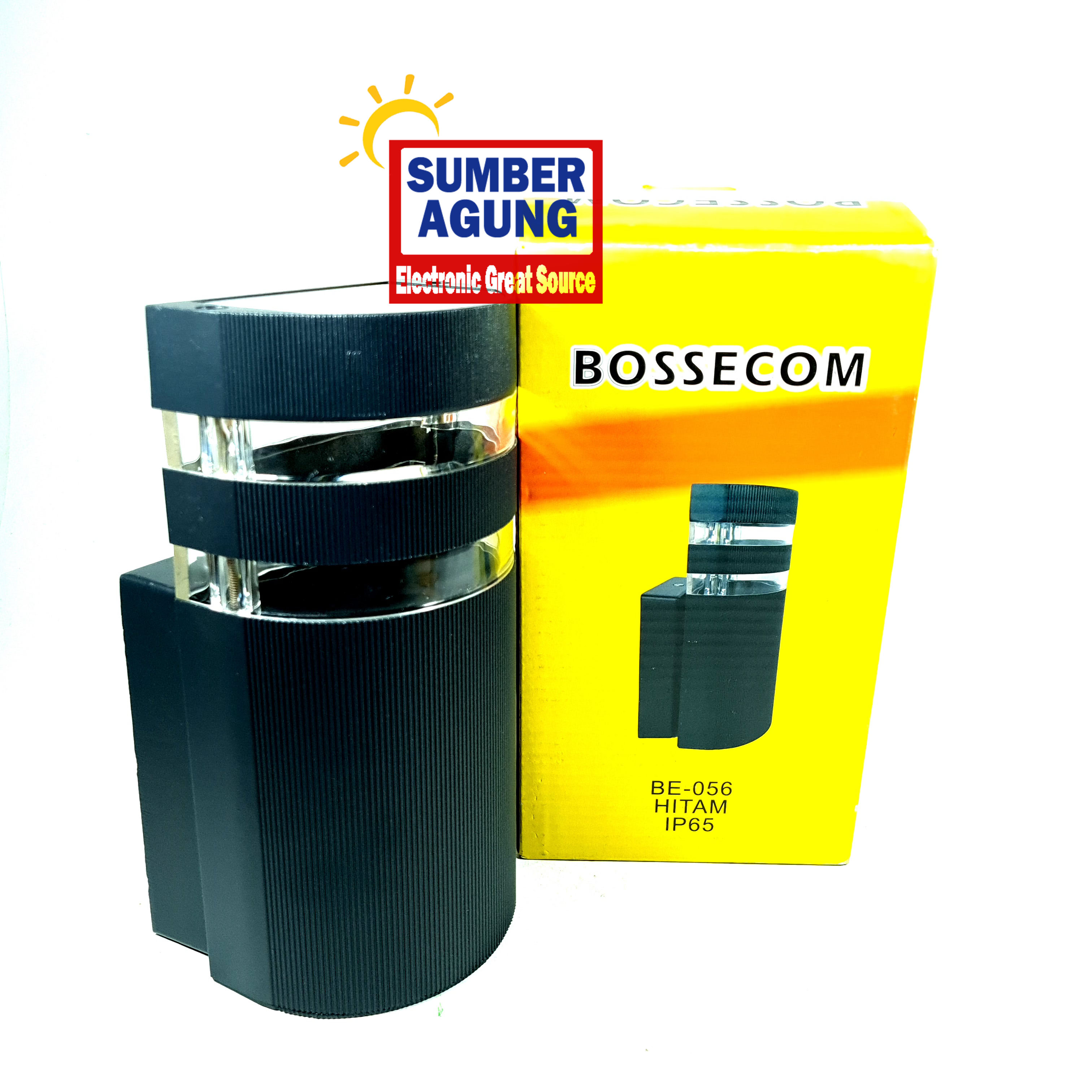 Lampu Dinding Bossecom BE056 Outdoor Hitam Garis Setengah Lingkaran ...