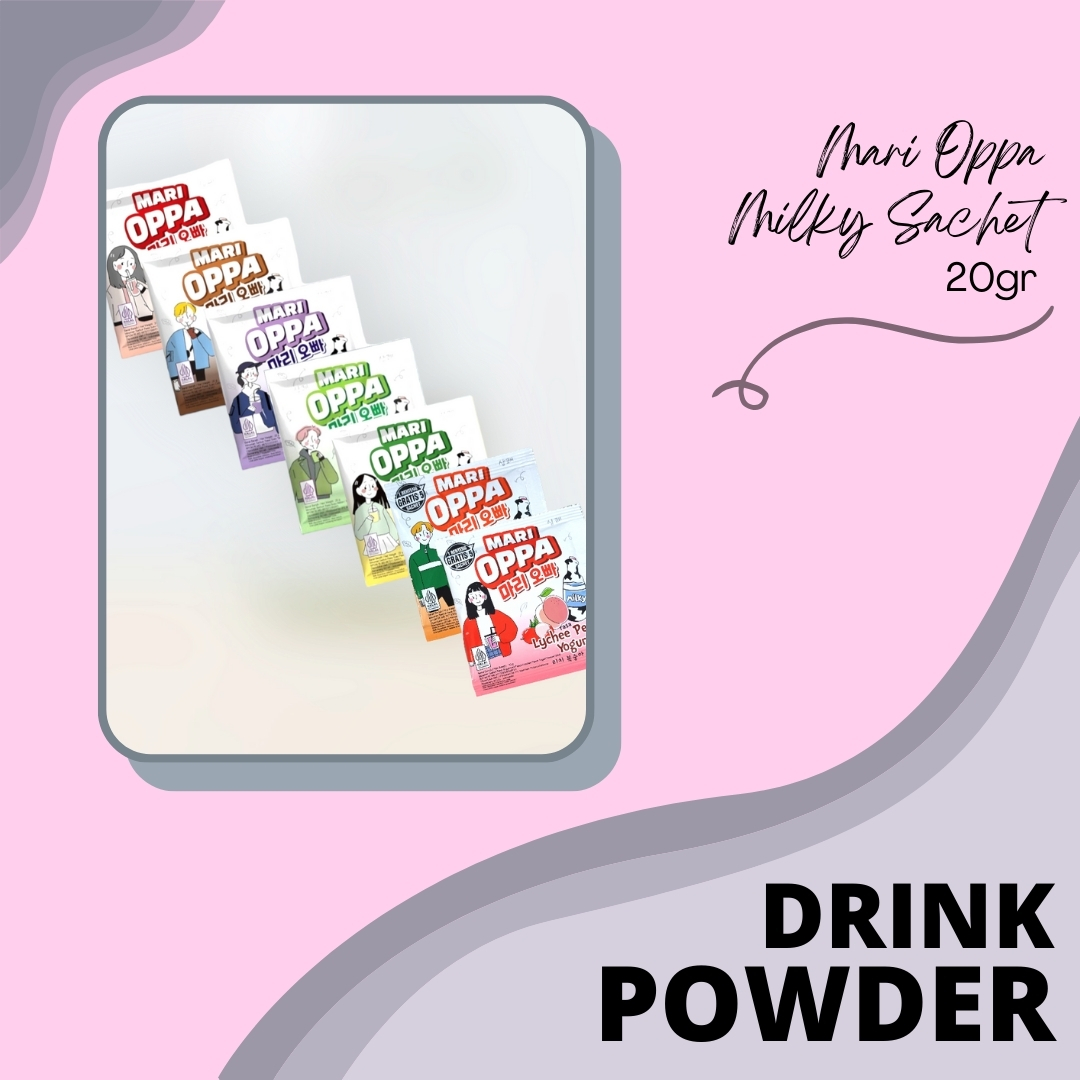 DRINKPOWDER MINUMAN | MARI OPPA MILKY DRINK SACHET | MARI OPPA MILKY ...
