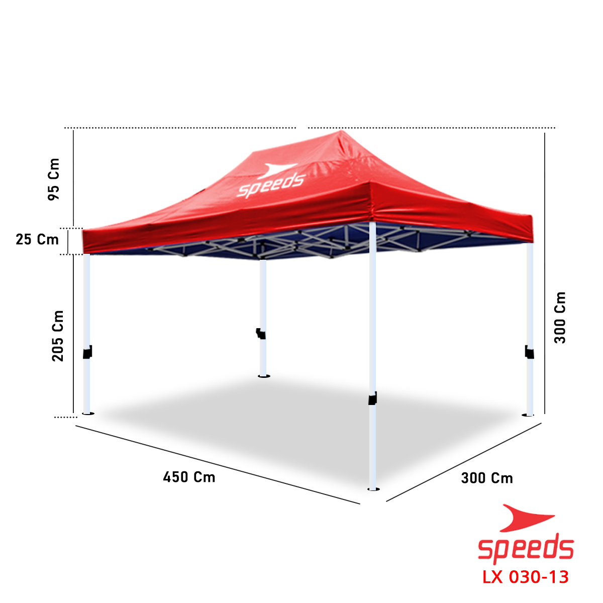 SPEEDS Tenda Lipat 3 x 4,5 M Tenda Bazzar Rangka Putih Pameran Tenda ...
