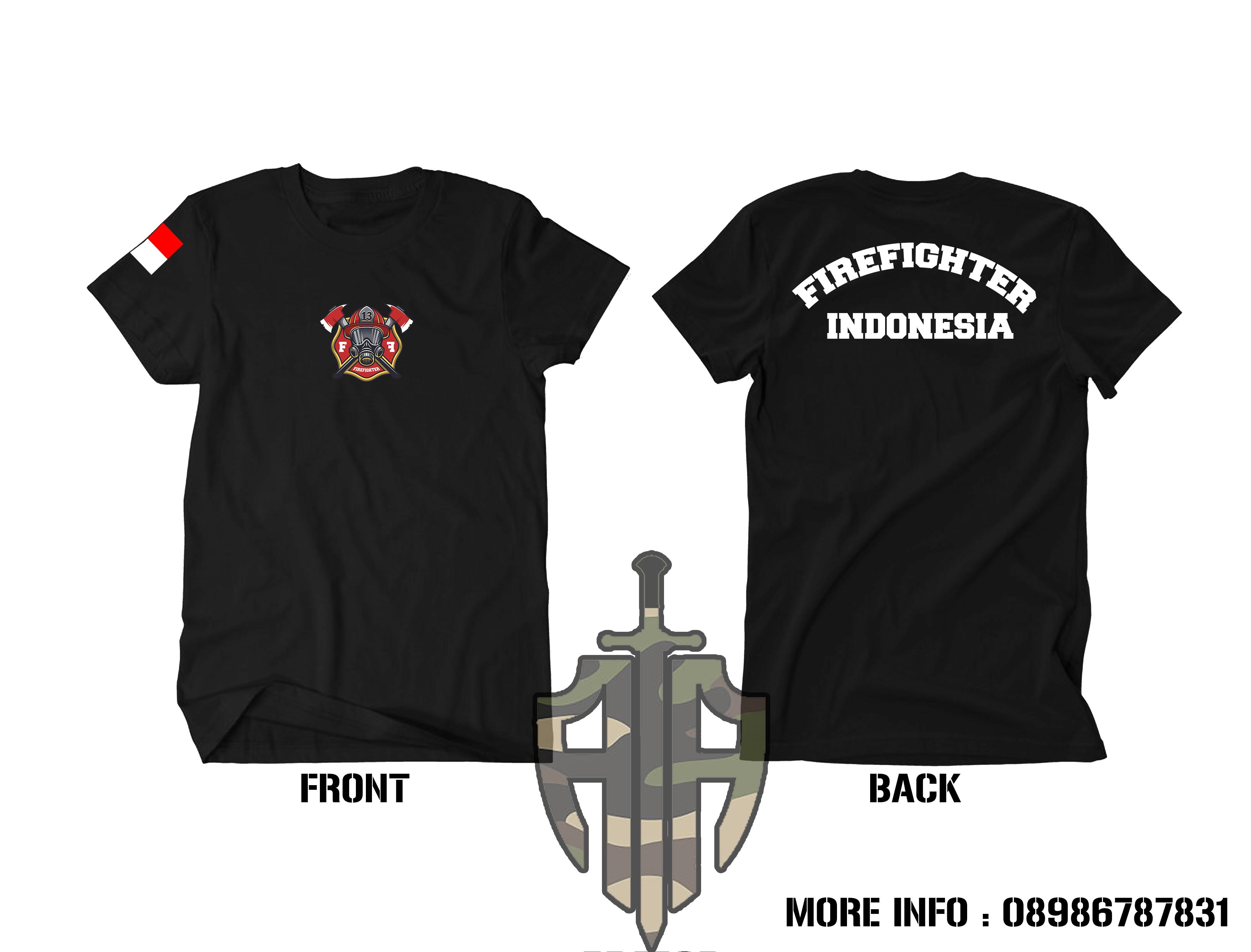 kaos baju DAMKAR FIREFIGHTER PEMADAM KEBAKARAN -Armor Atribut | Lazada ...