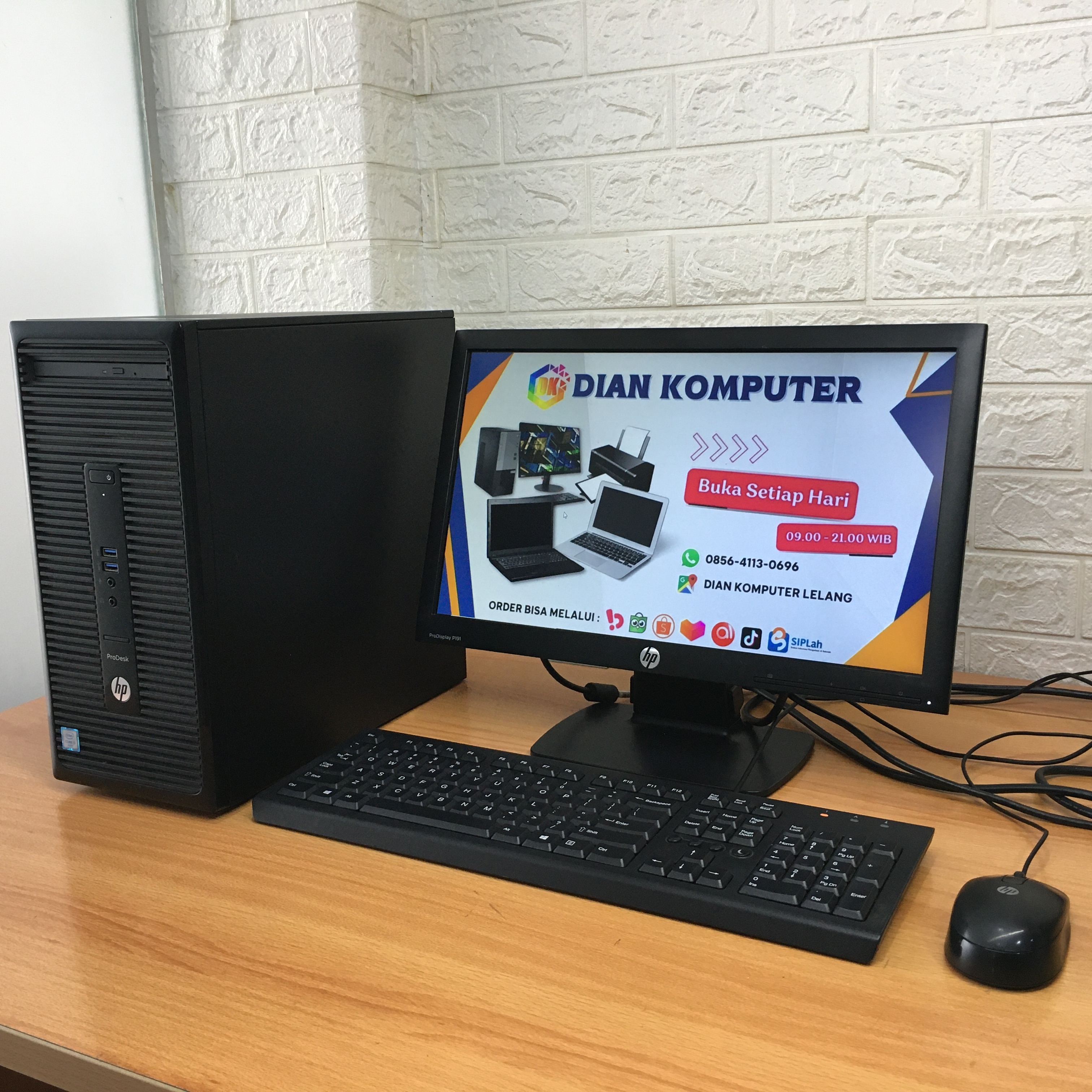Fullset Komputer HP Core i3 Gen 6 DDR4 ProDesk 400 G3 MT Siap Pakai ...