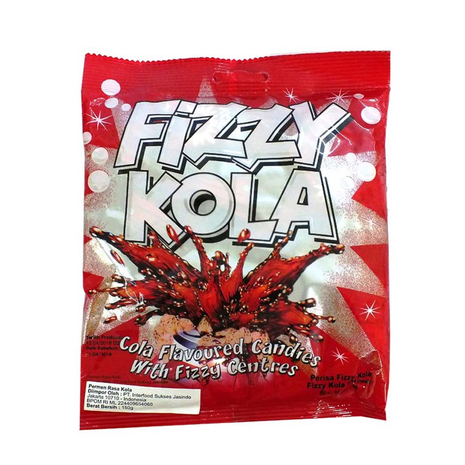 Permen Kola - Victory Fizzy Kola Cola Flavoured Candies 150gr | Lazada ...