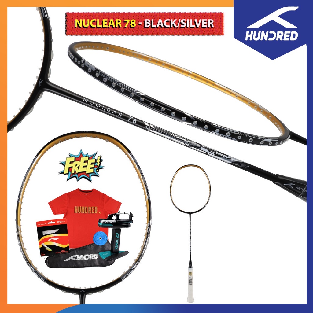 HUNDRED Raket Nuclear 78 Raket Badminton Original | Lazada Indonesia