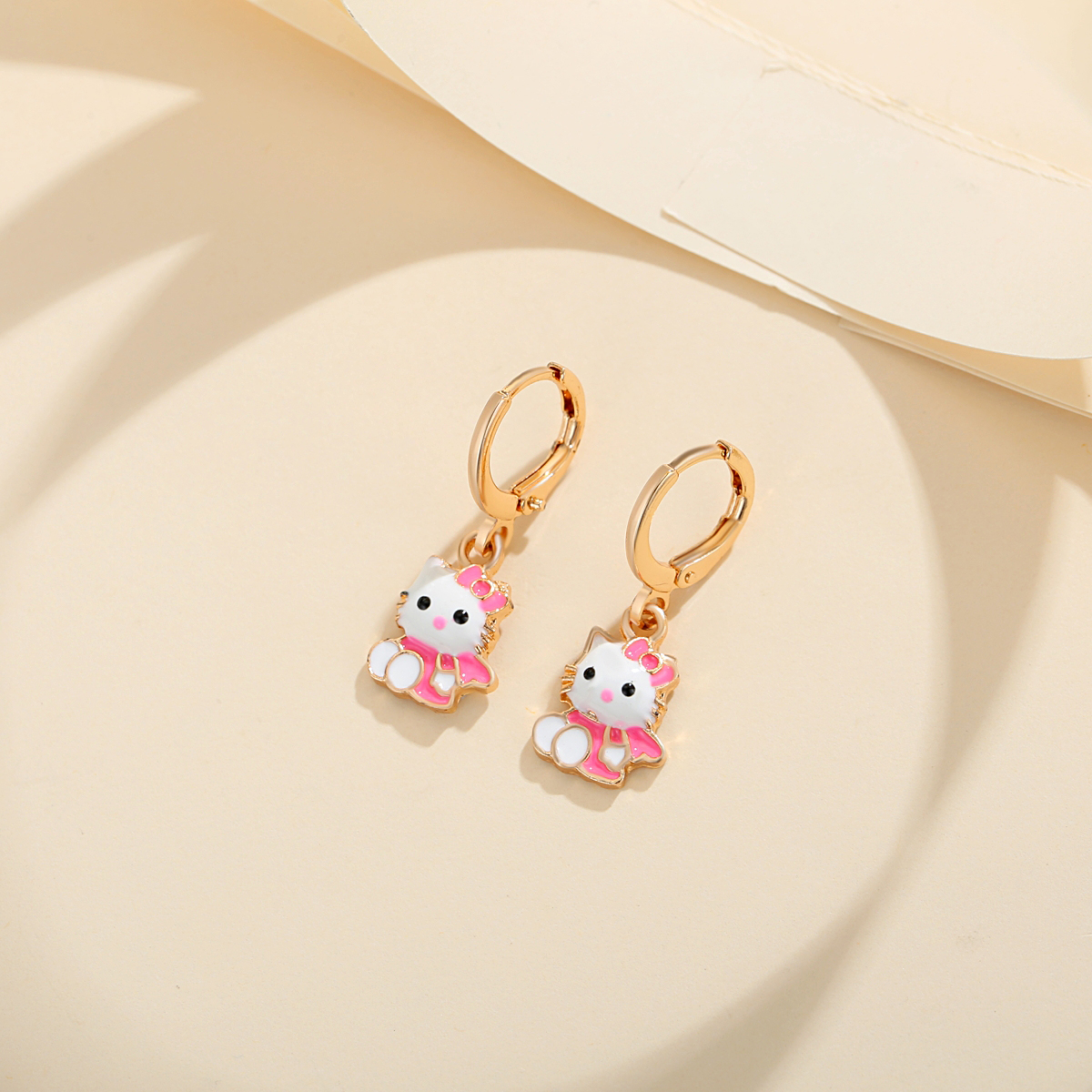 Y705 Anting Anak Perempuan Titanium Hello Kitty Anting Anak Lapis Emas Anti Karat Earrings ...